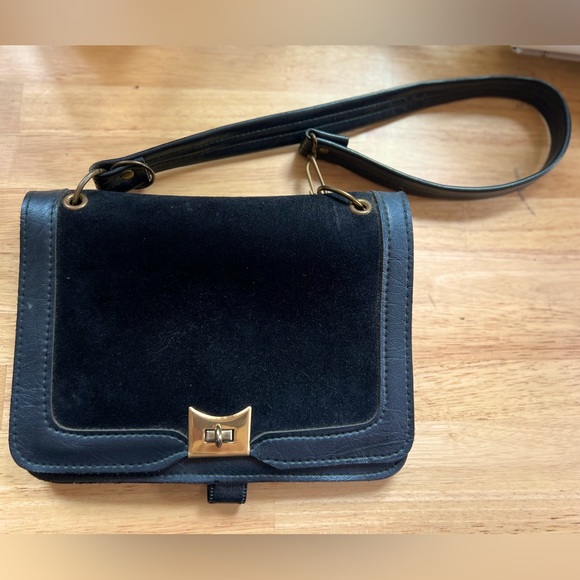 Bags | Vintage Leather And Suede Pocket Book Purse | Poshmark